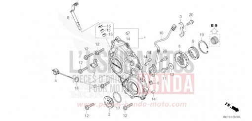 Microfiches Honda CB650RAR CANDY CHROMOSPHERE RED (R381) de 2025