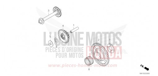 Microfiches Honda CB650RAR CANDY CHROMOSPHERE RED (R381) de 2025