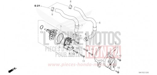 Microfiches Honda CB650RAR CANDY CHROMOSPHERE RED (R381) de 2025