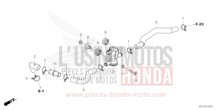 ELECTROVANNE INJECTION D'AIR de REBEL PEARL SHINING BLACK (NHB98) de 2024