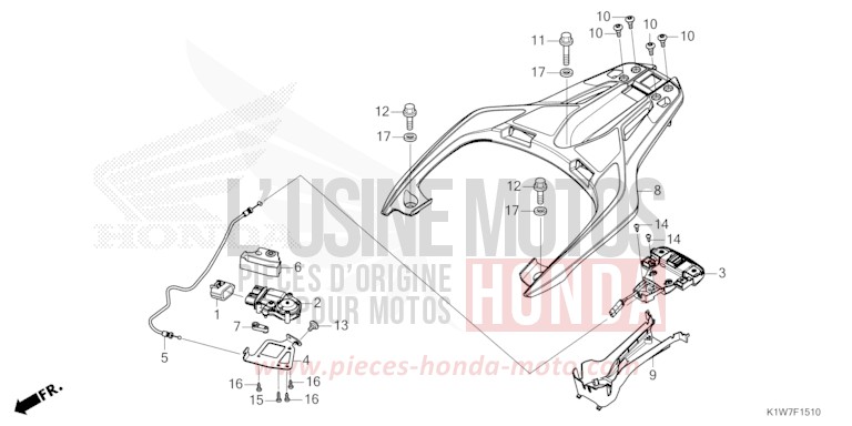 SUPPORT de SH350i ZEFIRO BLUE METALLIC (BG136) de 2024